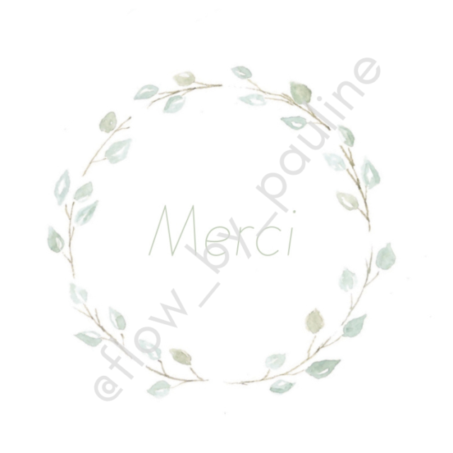 Couronne eucalyptus « Merci » – Flow By Pauline
